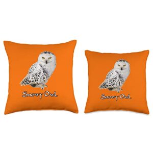 Snowy Owl Tees Snowy Owl Throw Pillow, 16x16, Multicolor