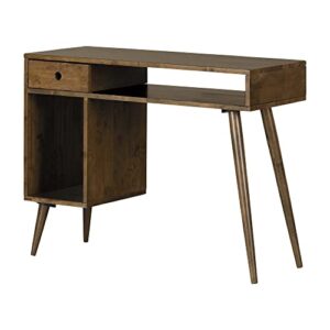 south shore kodali computer desk, natural walnut