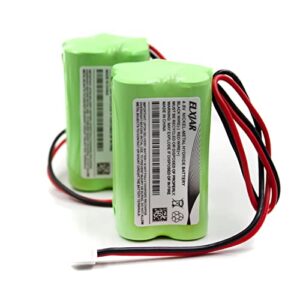 yutsujo (2-pack) 4.8v aa1800mah ni-mh battery pack replacement for osi osa126 osa-126 exit sign emergency light and solar light batteries