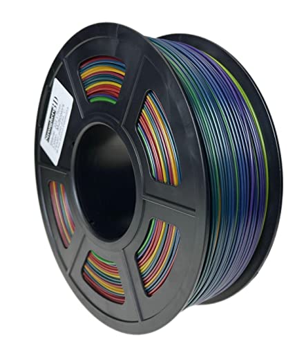 Stronghero3D ABS 3D Printer Filament 1.75mm,Multicolors,Rainbow,1kg(2.2lbs) Accuracy +/-0.05mm for ender3 Cr10