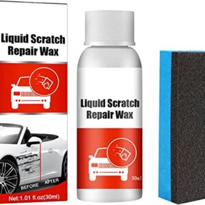 Automotive Scratch Repair Waxes, Car Paint Scratch Repair Agent, Care Grinding Polishing Restorer Liquid with Sponge Polish Paint Restorer, Easily Repair Paint Scratches Minor Scrapes Quickly Remover