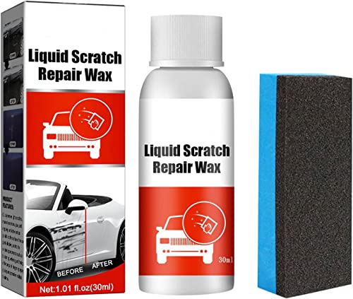 Automotive Scratch Repair Waxes, Car Paint Scratch Repair Agent, Care Grinding Polishing Restorer Liquid with Sponge Polish Paint Restorer, Easily Repair Paint Scratches Minor Scrapes Quickly Remover