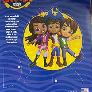 Santiago of The Seas Coloring and Activity Book with Bonus Stand-Up Character on Back - 80 Pages