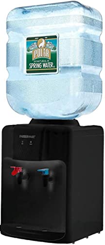 Farberware FW-WD219 Freestanding Hot and Cold Water Cooler Dispenser, Countertop Black