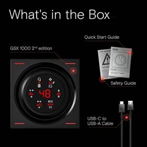 EPOS GSX 1000 2nd Edition Dac Amp Audio Amplifier/External USB Sound Card with 7.1 Surround Sound, Side Tone, Gaming DAC and EQ, Headphone Amp Compatible with Windows, Mac, Laptops and Desktops