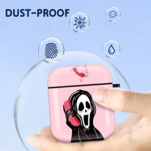 Ulirath Case for AirPod 2/1 Skull Funny Unique Design Unique Scary Cute for AirPods Air Pods 1st/2nd Design Skeleton Cover Cases Skin for Boys Girls Kids