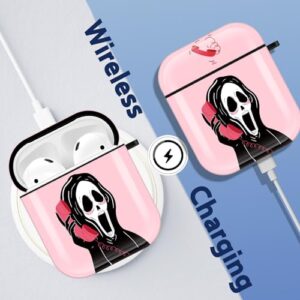 Ulirath Case for AirPod 2/1 Skull Funny Unique Design Unique Scary Cute for AirPods Air Pods 1st/2nd Design Skeleton Cover Cases Skin for Boys Girls Kids