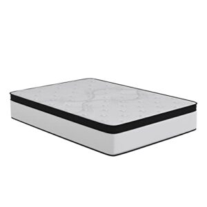 EMMA + OLIVER Asteria Extra Firm 12" Hybrid Mattress in a Box with CertiPUR-US Certified Foam, Pocket Spring Core & Knit Fabric Top for All Sleep Positions - Full