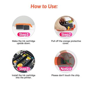 E-Kongton Ink Cartridges 280 281 for C A K E Printer, PGI-280 CLI-281 Ink Cartridge for C A K E Maker, Work with PIXMA TR7520 TS6120 TS6220 TS6320 TS8120 TS8220 TS9120 TS702 Printer, 5 Pack.