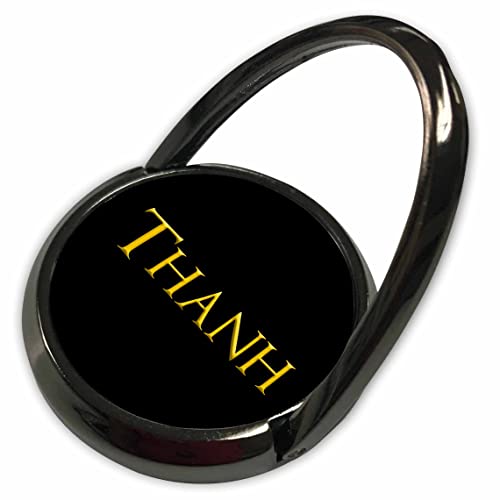 3dRose Thanh Legendary Baby boy Name in America. Yellow on Black Charm - Phone Rings (phr-364284-1)