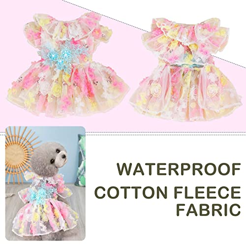 Pet Clothes for Medium Dogs Easter Pet Skirts Dog Clothes Cat Clothing Princess Spring Summer Breathable Wedding Dress Cool Colorful Lace Skirt Pet Clothes