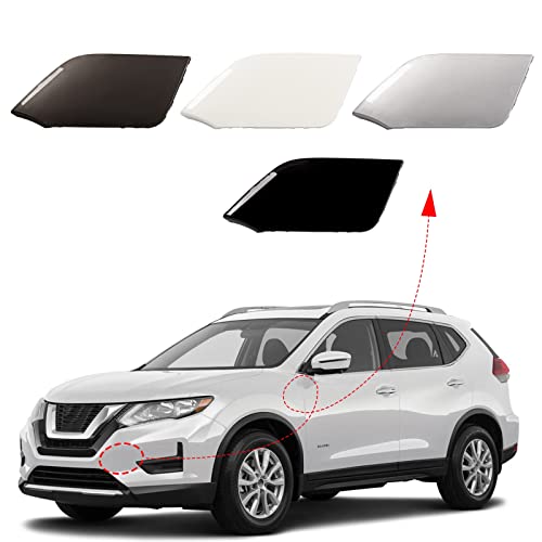 CZShiYue Front Bumper Tow Hook Cover Fit for Nissan X-Trail T32 Rogue 2017 2018 2019 2020 Towing Eye Cap 622A0-6FL0H (Black, Left Driver Side) Xinpinsai