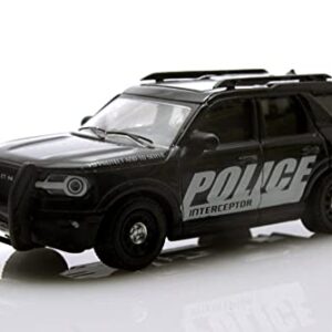 ModelToyCars 2021 Ford Bronco Sport - Police Interceptor, Black - Greenlight 30339 - 1/64 Scale Diecast Car