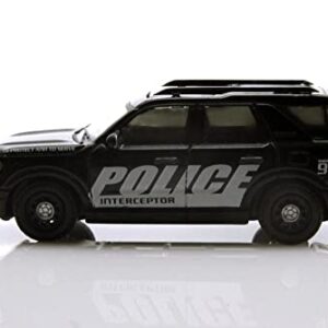 ModelToyCars 2021 Ford Bronco Sport - Police Interceptor, Black - Greenlight 30339 - 1/64 Scale Diecast Car