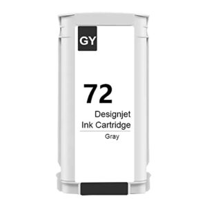 Jalada Compatible 72 Ink Cartridges Replacement for HP 72 130-ml C9403A C9370A C9371A C9372A C9373A C9374A for DesignJet T770 T790 T795 T610 T620 T1100 T1120 T1200 T1300 T2300 Printer (6-Pack)