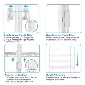 VIPEK V8i Metal Garment Rack Adjustable Clothes Rack with Fabric Storage Drawer Shoes Rack Freestanding Wardrobe Organizers Heavy Duty Clothing Rack for Hanging Clothes, White