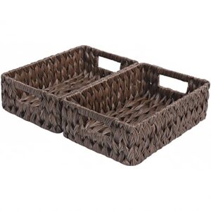 GRANNY SAYS Bundle of 3 Sets Wicker Storage Baskets for Organizing