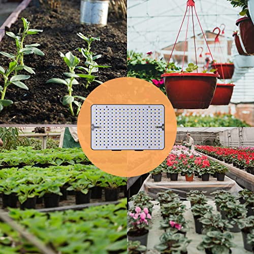 Ohtoad Grow Lights for Indoor Plants,200W UV-IR Full Spectrum LED Plant Grow Light, Hanging Light with On/Off Switch & Daisy Chain for Houseplant