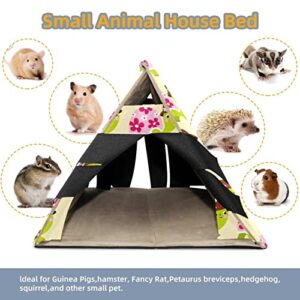 enheng Small Pet Hideout Baby Turtle Hamster House Guinea Pig Playhouse for Dwarf Rabbits Hedgehogs Chinchillas