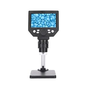 XDCHLK Professional Digital Electron Microscope 4.3 Inch Large Base LCD Display 8MP 1-1000X Continuous Amplification Magnifier (Color : White-Fruit peach5, Size : Aluminum Plastics)