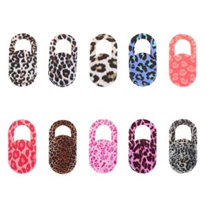 solustre 10pcs slide for thin pattern blocker ultra pro laptop phone blockers camera slider privacy tablet webcam cover leopard protection