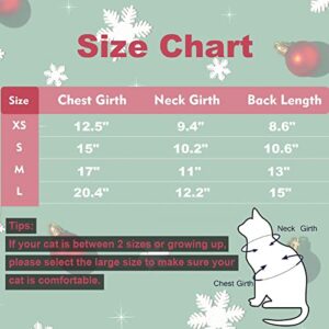 Jnancun Cat Christmas Sweater Snowflake Sweaters for Kittys Christmas Cat Sweater Winter Knitwear Cat Sweaters