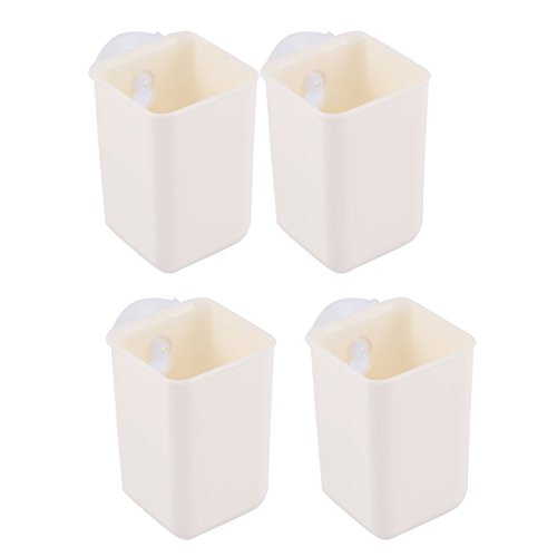 Qtqgoitem Bathroom Kitchen Suction Cup Mount Hanging Trash Can Storage Box 4pcs (Model: 43c a9d 864 fdb 81a)