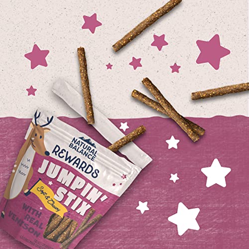 Natural Balance Jumpin' Stix Grain Free with Real Venison & Sweet Potato Recipe Dog Treats, 10 oz.