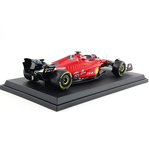 XTD Bburago 1:18 Ferrari 2022 F1-75 #16 #55 F1 Racing Formula Car Static Simulation Diecast Alloy Model Car (2022 F1-75 #55)