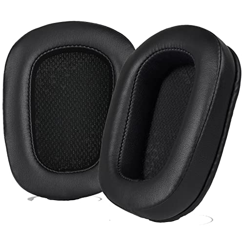 JULONGCR G935 Replacement Earpads G933 Ear Pads G633 Parts Cushions Cups Muffs Covers Compatible with Logitech G635 G633 G533 G435 G433 G933 G935 G231 Wireless Gaming Headset. (Protein Leather)