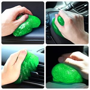 DNA MOTORING TOOLS-00255 Car Cleaning Jelly Auto Detailing Tool Universal Car Clean Gel Auto Interiors Home & Office Electronics Cleaning,Green