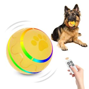 cuxmux smart interactive dog balls, remote control dog toy ball for medium dogs, 4 hours running time rolling balls for dog gifts