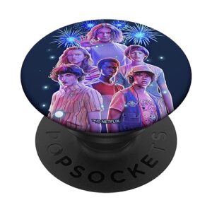 stranger things group shot fireworks popsockets standard popgrip