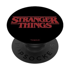 stranger things basic text logo popsockets standard popgrip