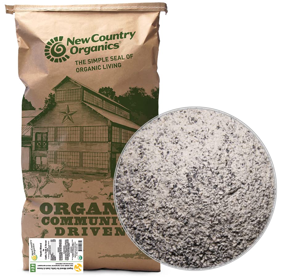 New Country Organics | Kelp Based Healthy Mineral for Cattle, Goats and Horses | Certified Organic and Non-GMO | 40 lbs