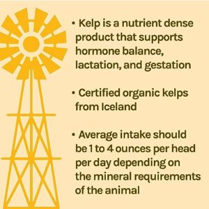 New Country Organics | Kelp Based Healthy Mineral for Cattle, Goats and Horses | Certified Organic and Non-GMO | 40 lbs