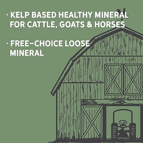 New Country Organics | Kelp Based Healthy Mineral for Cattle, Goats and Horses | Certified Organic and Non-GMO | 40 lbs