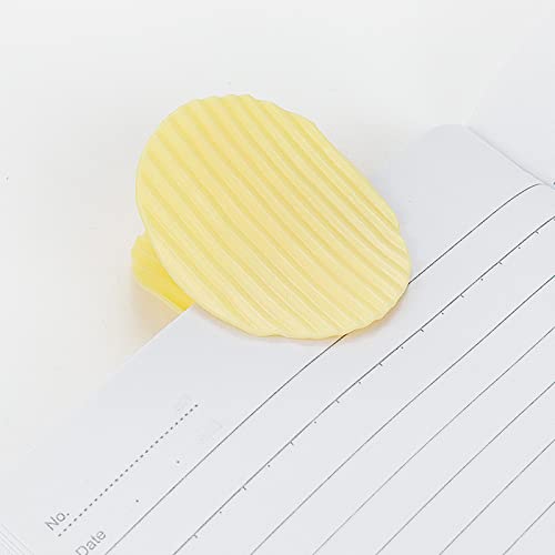 Coshar 10Pcs Potato Chip Shape Clip Sealing Food Clips Plastic Clips for Snack Kitchen Storage Paper Positioning Clip Photo File Clamps (Round)