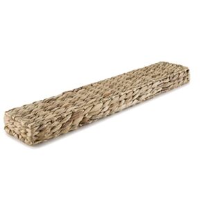 seagrass wall shelf - floating shelves for coastal beach vibe