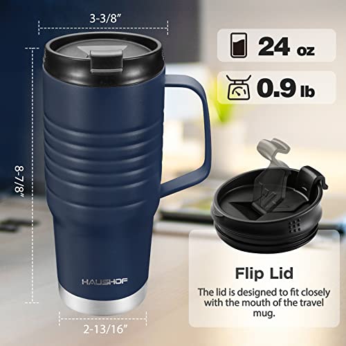 HAUSHOF 24 oz Travel Mugs, 2 Pieces