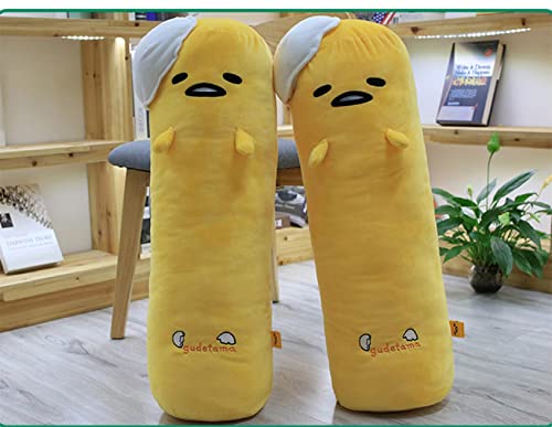 Vickstco The Lazy Cute Egg Soft Long Throw Sleeping Pillow Lifelike Cartoon Pillows Home Decor