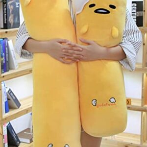 Vickstco The Lazy Cute Egg Soft Long Throw Sleeping Pillow Lifelike Cartoon Pillows Home Decor