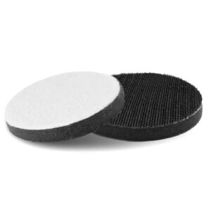 Kyuionty 5 Pack 4 Inch Hook and Loop Soft Sponge Cushion Buffer Pad, Foam Sponge Buffer Backing Pad Soft Density Interface Pad for Polishing and Buffing