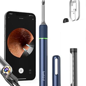 BEBIRD Note5 AuriCare Ear Wax Removal Tool with Ear Camera, Ear Cleaner with Ear Pick &Tweezers Mode,1000W Ear Scope,Universal Gyroscope for Earwax Removal, Ear Wax Removal Kit Include 6pcs Ear Scoop