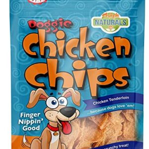 All Natural Chicken Chips- Dog Treats Made with USA Sourced Chicken (Large- 15 oz Bag)