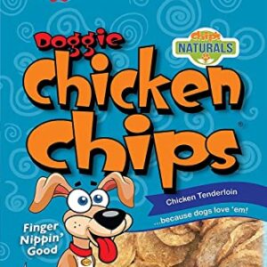 All Natural Chicken Chips- Dog Treats Made with USA Sourced Chicken (Large- 15 oz Bag)