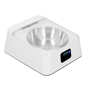 automatic pet feeder, 350ml induction lid opening smart dog cat bowl prevent food pollution pet food dispenser, 0.5 to 1m sensing distance automatic watering bowl for small medium pet