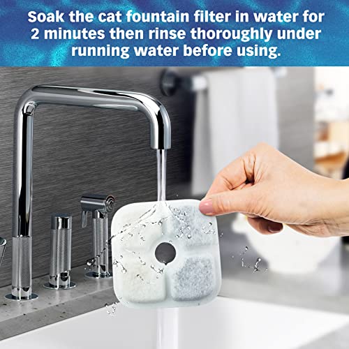 PET STANDARD Water Filters, Compatible with Catit® PIXI™ Water Fountain, Pack of 12