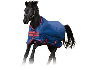 tack shack of ocala- horseware mio turnout (0g lite) sheet, horse turnout sheet, turnout sheet, turnout blanket, horse sheet, horse blanket, 600d horse sheet (81, red/navy)