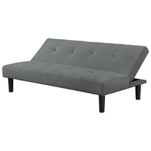 Lifestyle Solutions Erlanger Convertible Sofa, Dark Grey